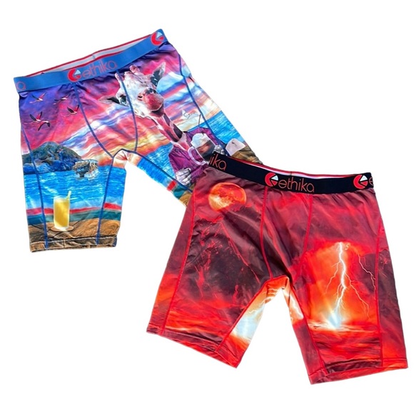 ethika | Accessories | Ethika Mens Staple Boxers Lightning Giraffe ...